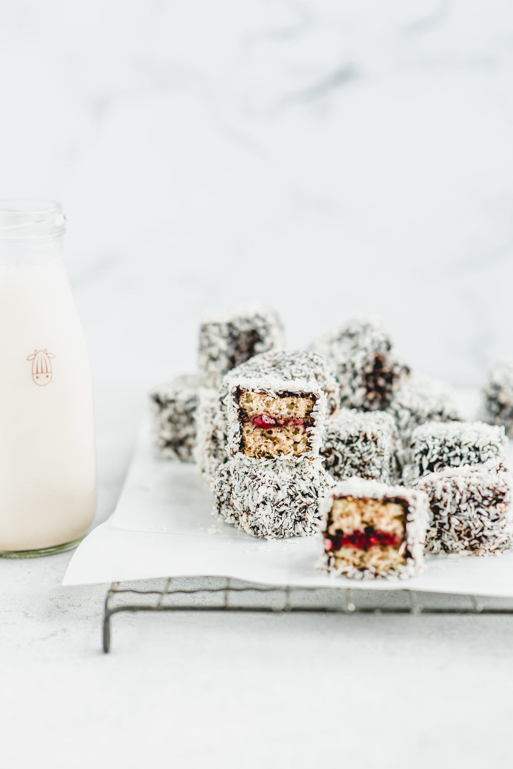 Lamingtons – Almond Cow